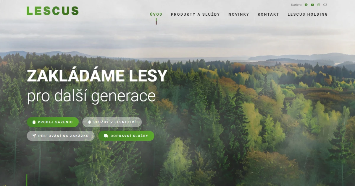 Prodej lesních sazenic | LESCUS Cetkovice